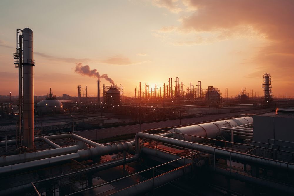 Factory architecture refinery vehicle. | Free Photo - rawpixel