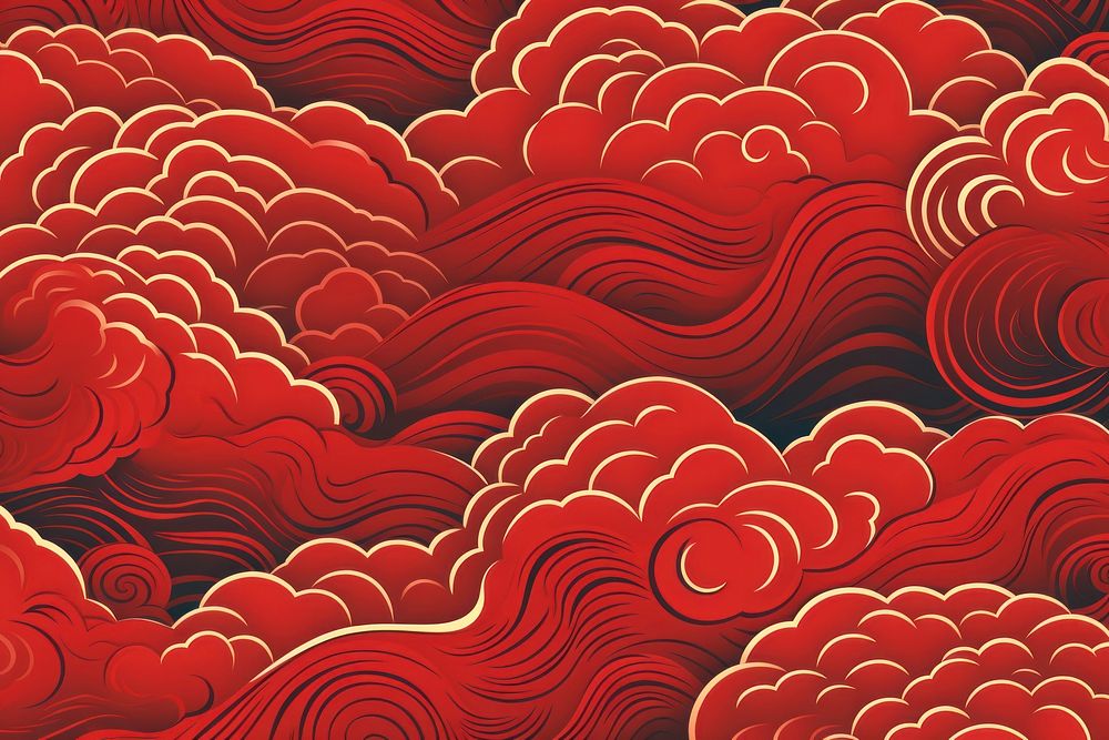 Red chinese pattern backgrounds red. | Premium Photo Illustration ...