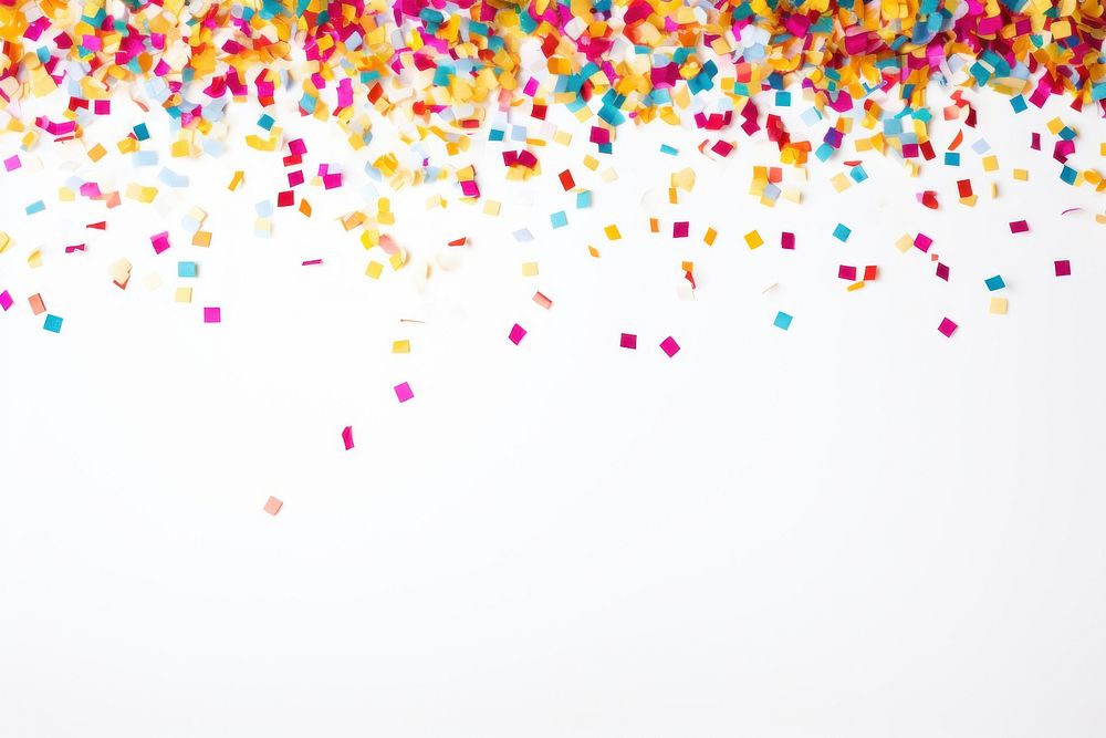 Party confetti border backgrounds white | Premium Photo - rawpixel