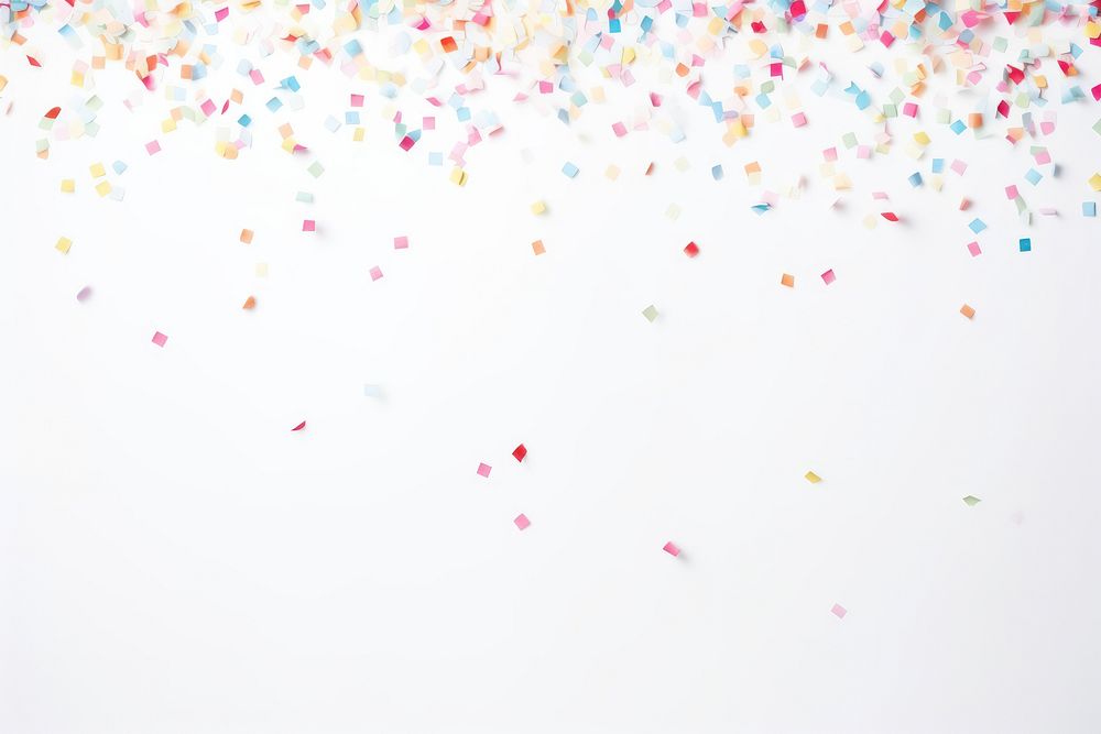 Pastel confetti border backgrounds white | Premium Photo - rawpixel