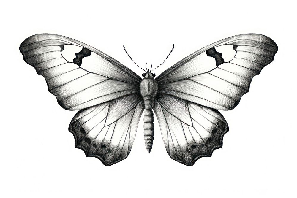Butterfly butterfly drawing insect. | Premium Photo Illustration - rawpixel
