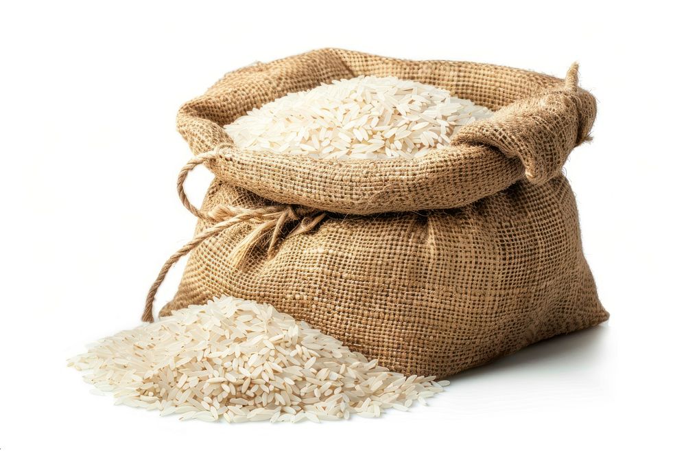 Rice sack bag white background | Premium Photo - rawpixel