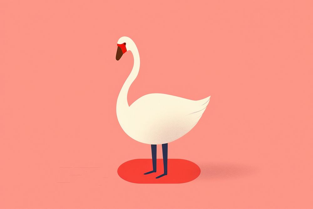 Swan flamingo animal bird. | Free Photo Illustration - rawpixel