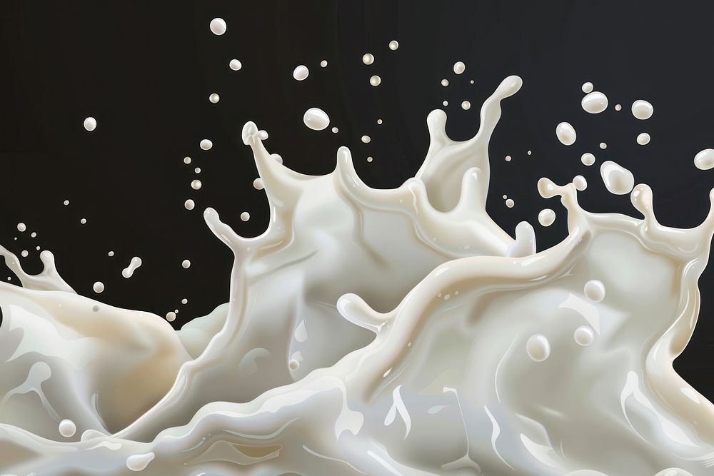 Milk backgrounds dairy black background. | Premium Photo Illustration ...