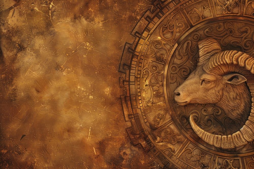 Zodiac Aries backgrounds animal space. | Premium Photo Illustration ...