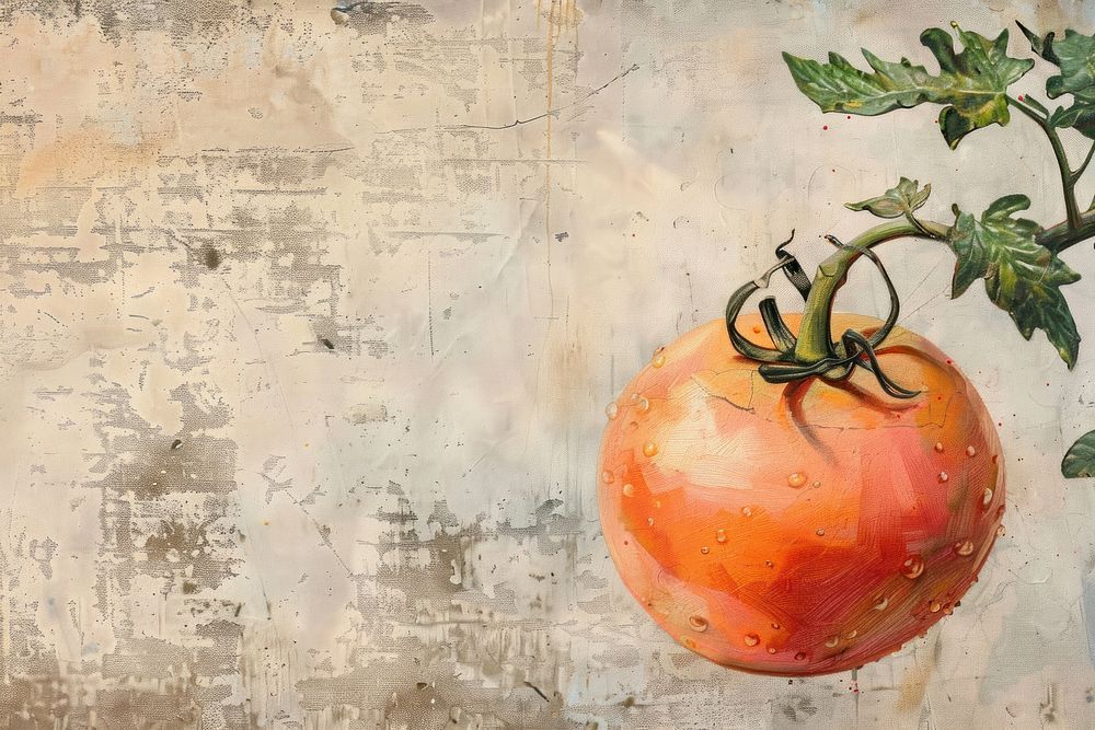 Close pale Tomato painting tomato | Premium Photo Illustration - rawpixel