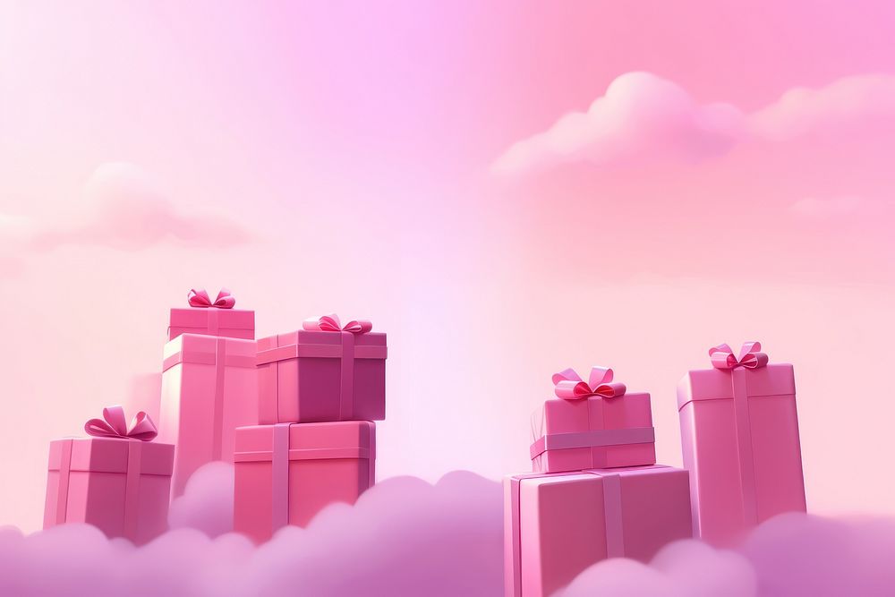 Gifts gradient background pink red | Premium Photo Illustration - rawpixel