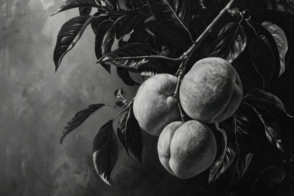 Peaches peach plant fruit. | Premium Photo Illustration - rawpixel