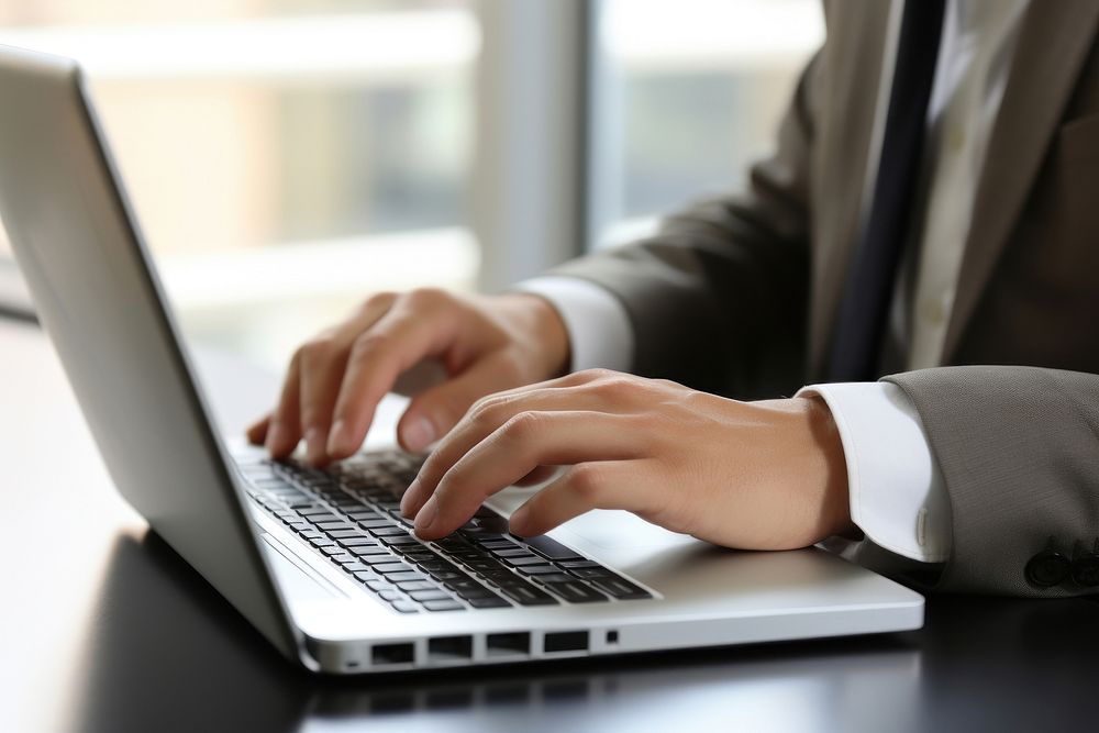 Typing using laptop computer internet | Premium Photo - rawpixel