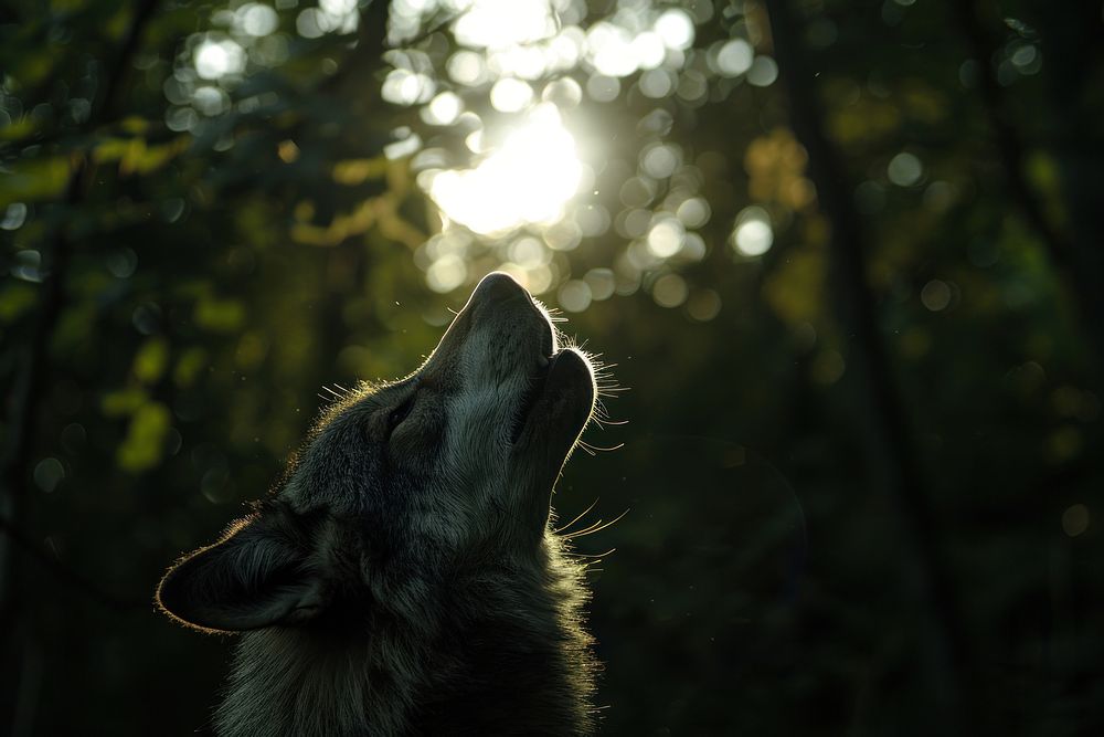 Wolf light wildlife sunlight. | Free Photo - rawpixel