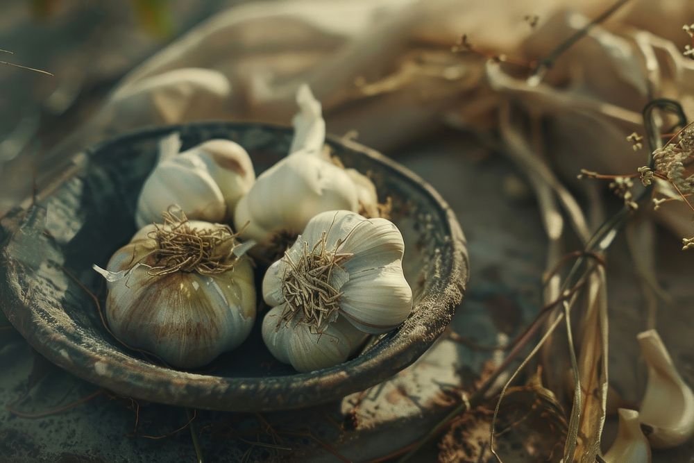 Garlic vegetable plant food. | Premium Photo - rawpixel
