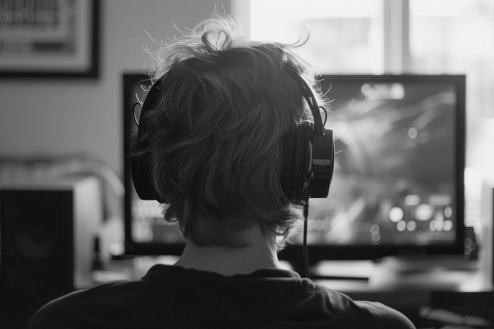 Photo person gaming headphones headset | Premium Photo - rawpixel