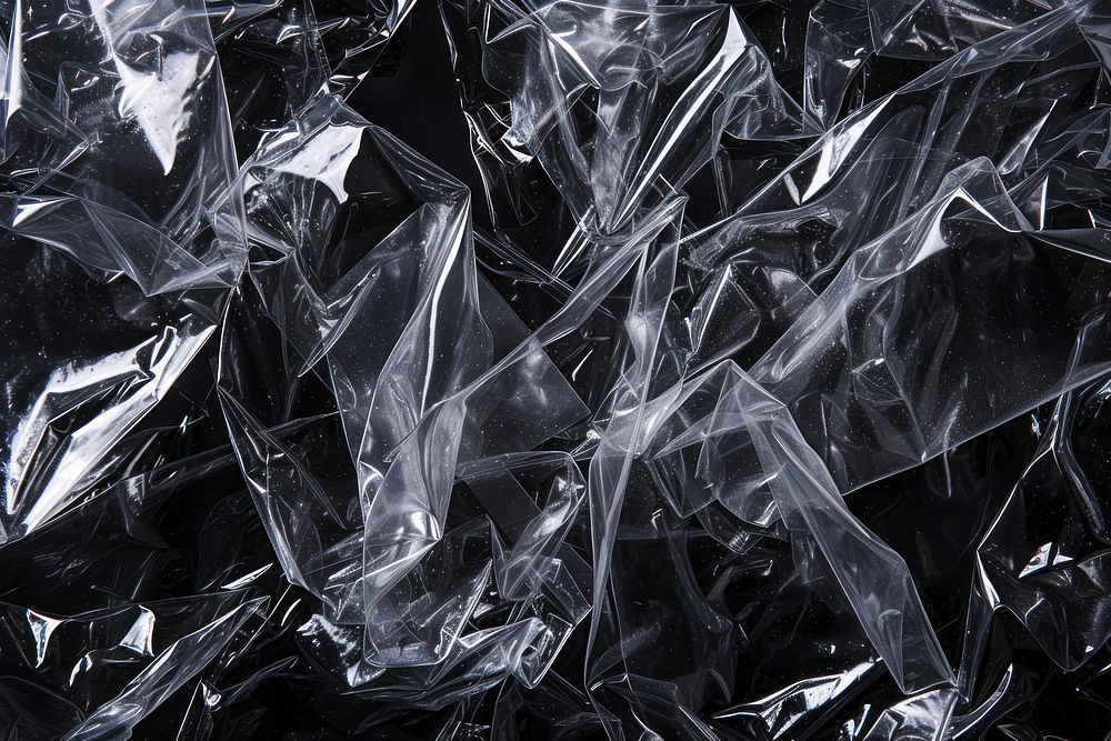 Transparent plastic backgrounds black monochrome. | Premium Photo ...