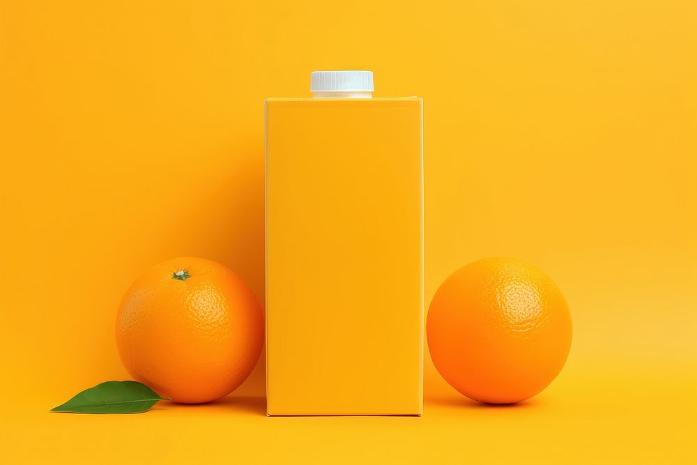 Orange juice box yellow fruit | Premium Photo - rawpixel