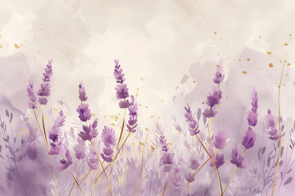 Lavender flowers watercolor background backgrounds | Premium Photo ...