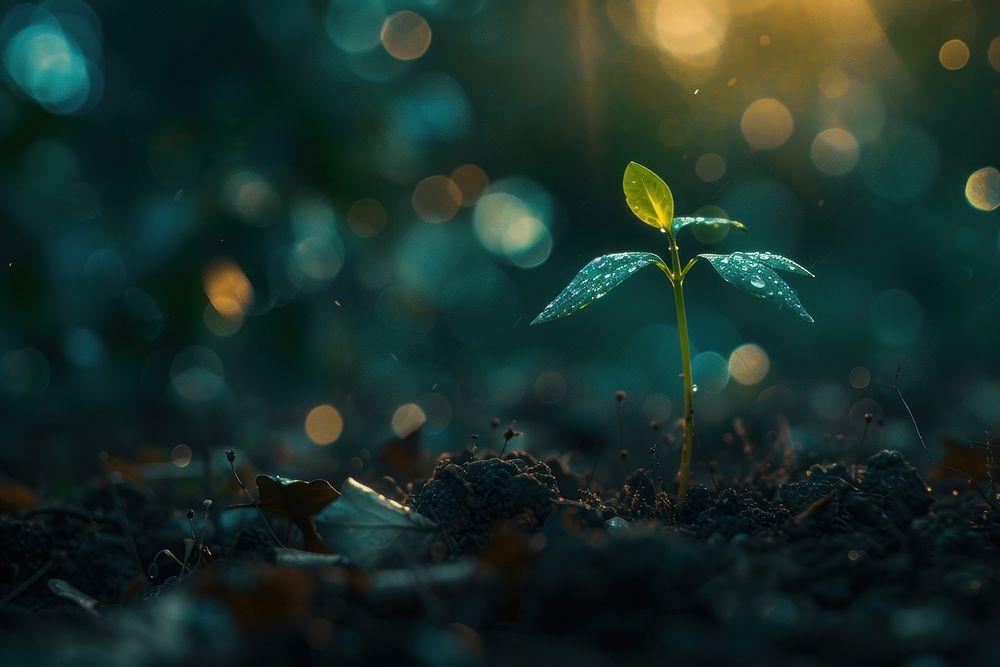 plant rising dirt outdoors nature | Free Photo - rawpixel