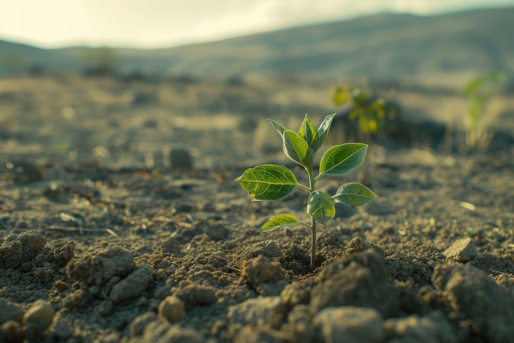 plant rising dirt outdoors nature | Free Photo - rawpixel