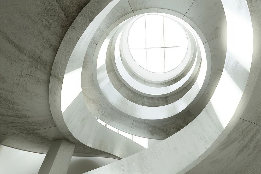 Architecture spiral geometry architecture staircase | Free Photo - rawpixel