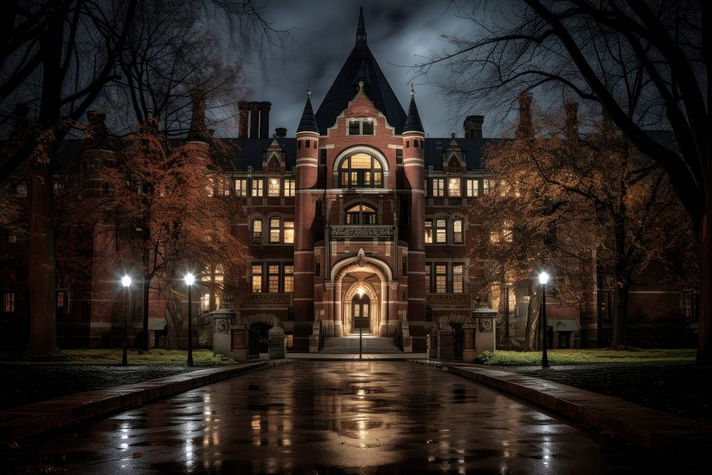 Building university US architecture street | Free Photo - rawpixel