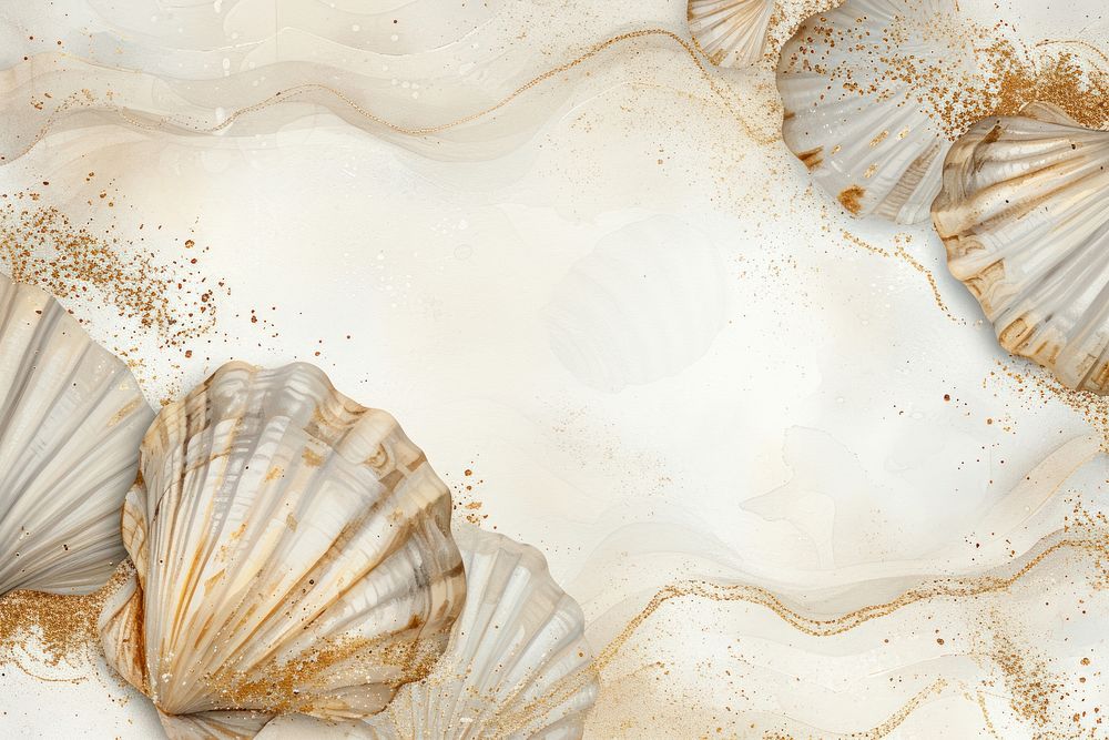 Shell watercolor background backgrounds seashell | Premium Photo ...