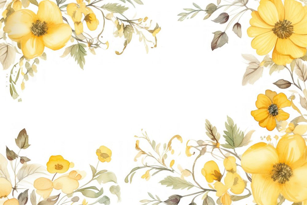 Yellow Floral backgrounds pattern flower. | Premium Photo Illustration ...