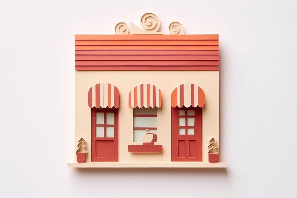 Coffee shop architecture creativity rectangle. | Free Photo ...