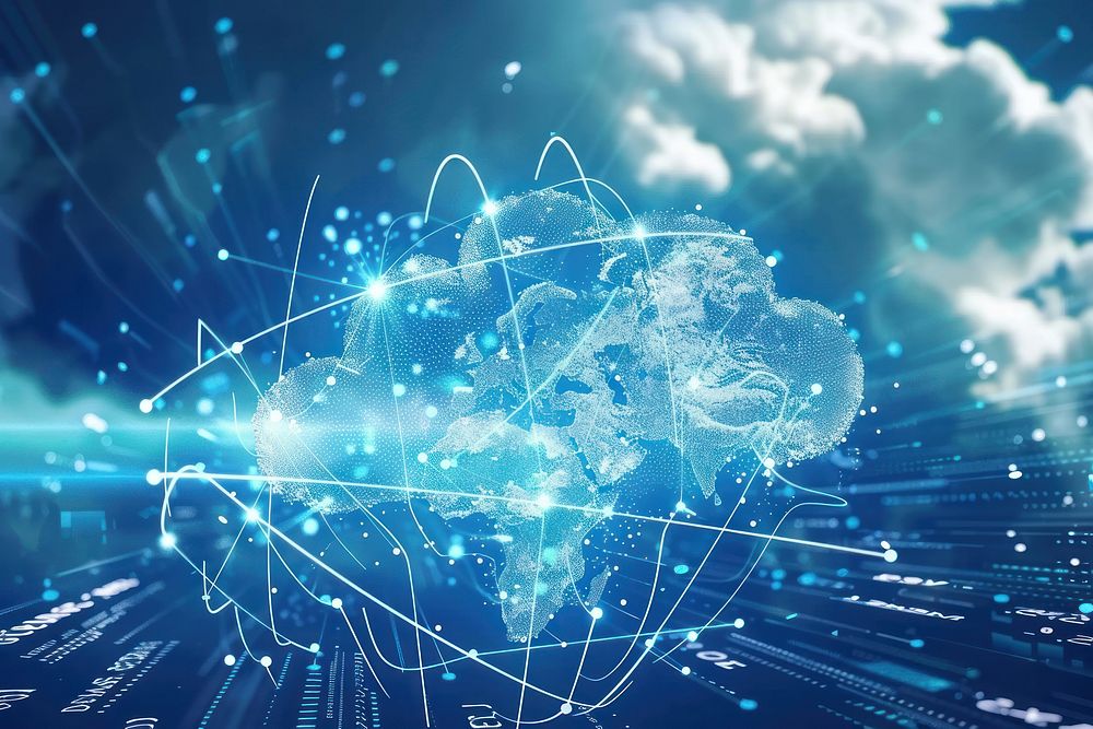 Cloud computing outdoors global communications | Premium Photo Illustration - rawpixel
