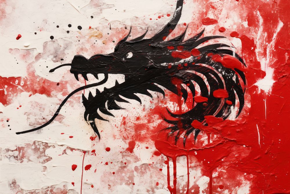 Dragon art painting chinese new | Premium Photo - rawpixel