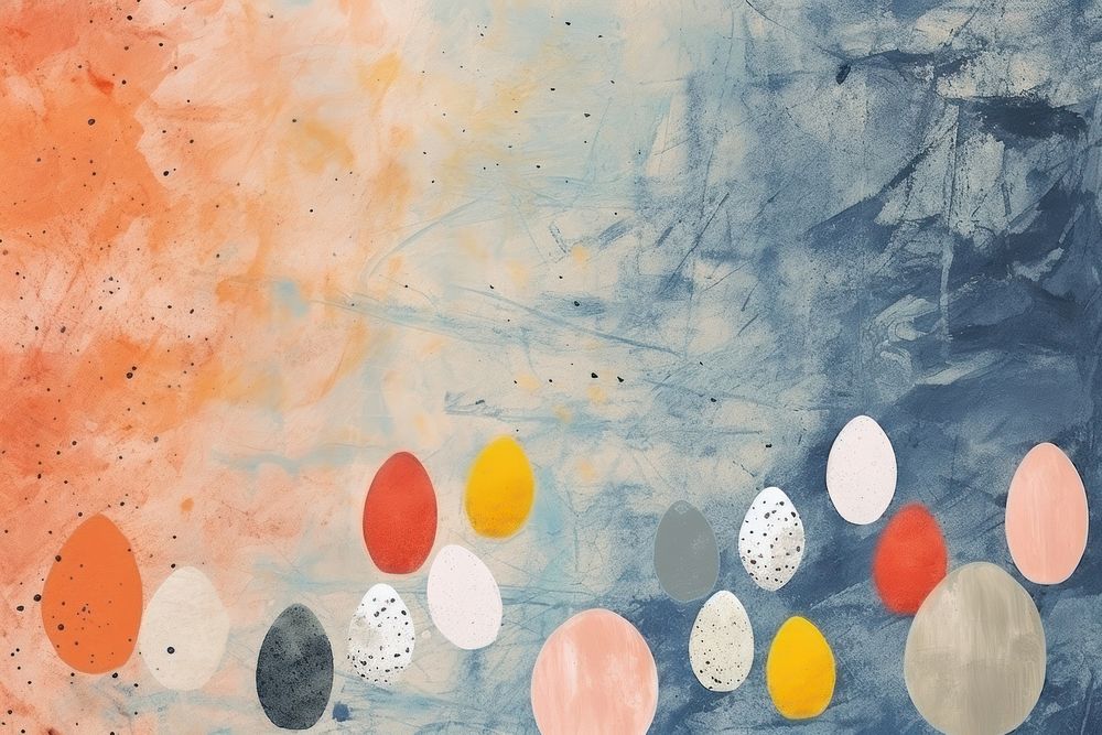 Eggs art abstract painting. | Premium Photo - rawpixel