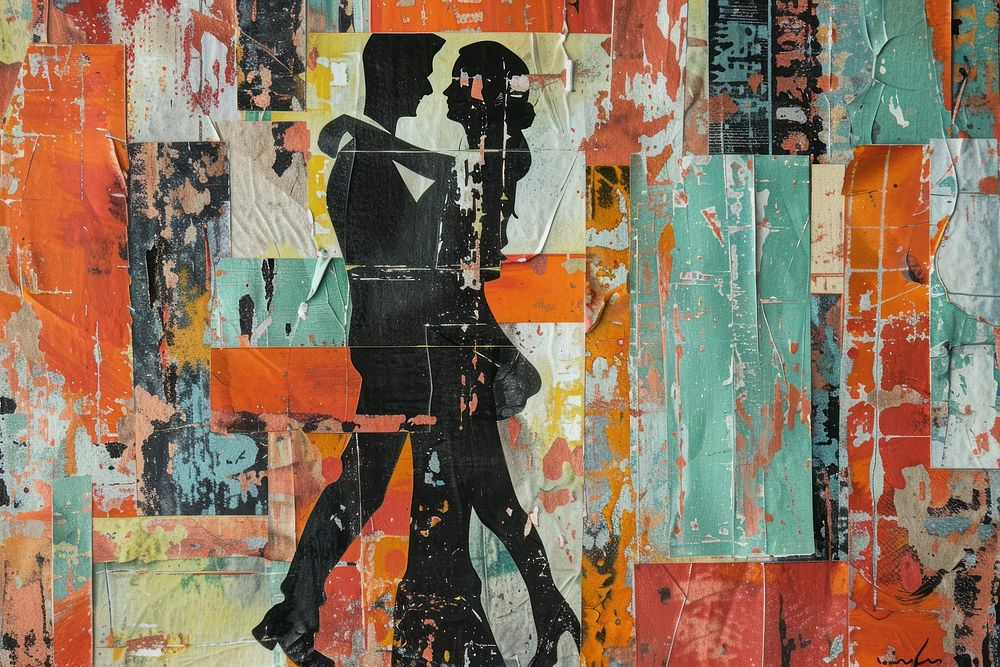 man and woman dancing collage | Premium Photo Illustration - rawpixel