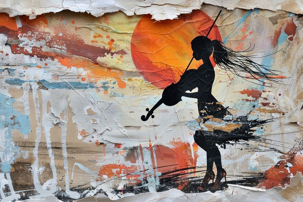 Art painting collage representation. | Premium Photo Illustration ...