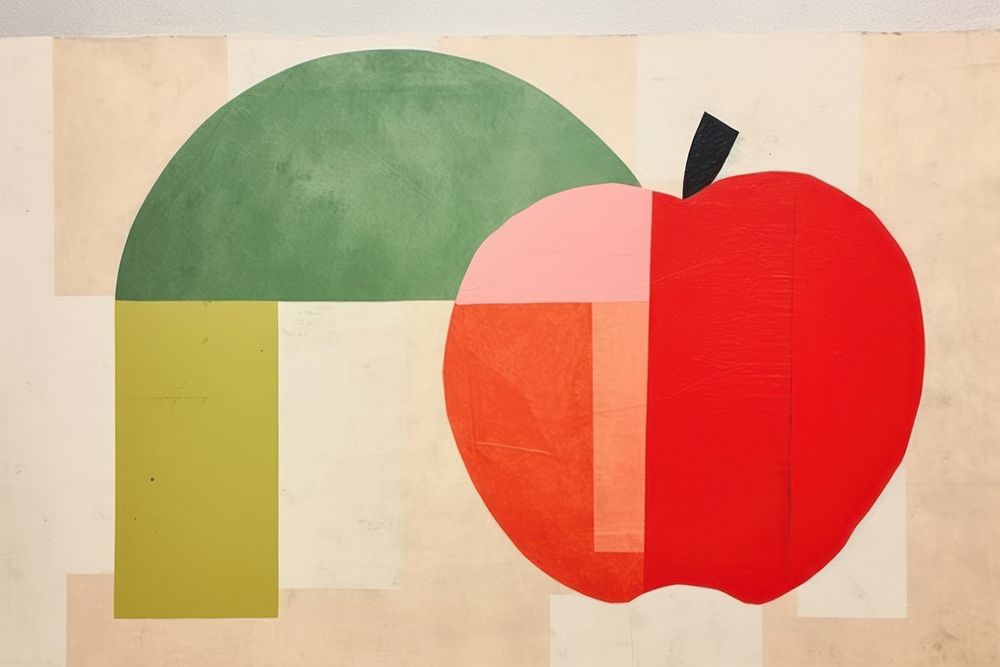 Abstract apple ripped paper art | Premium Photo - rawpixel