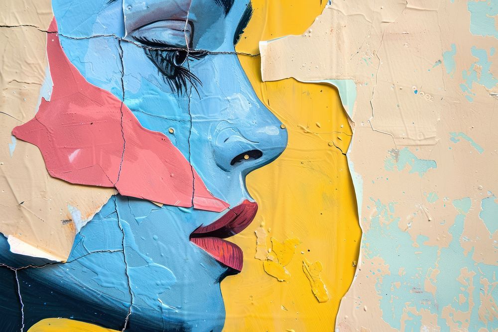 Face face art architecture painting. | Free Photo Illustration - rawpixel