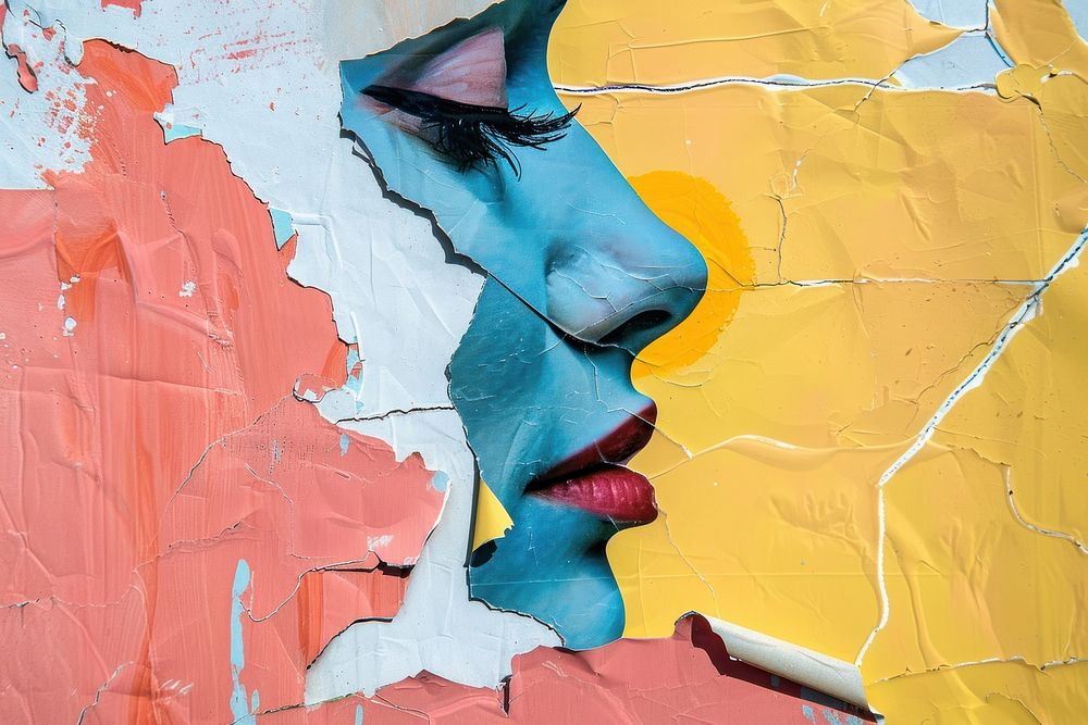 Face face art abstract painting. | Premium Photo Illustration - rawpixel
