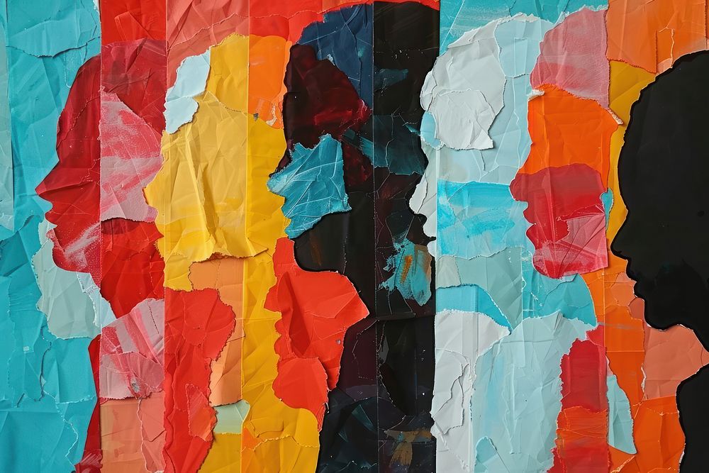 People party abstract painting collage. | Free Photo Illustration ...