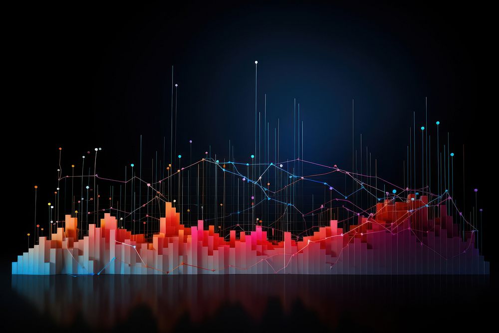 Realization backgrounds graph chart. | Premium Photo Illustration ...