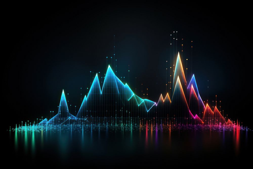 Presentation light backgrounds graph. | Premium Photo Illustration ...