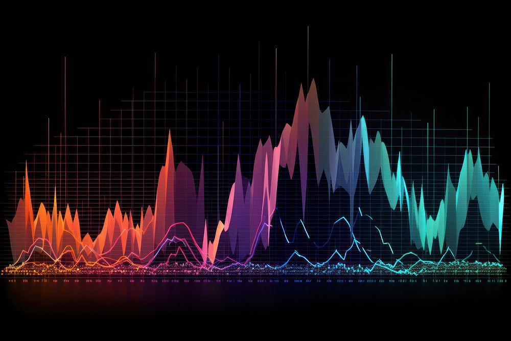 Chart backgrounds line oscilloscope. | Premium Photo Illustration ...