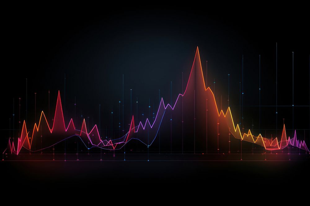 Chart backgrounds line illuminated. | Premium Photo Illustration - rawpixel