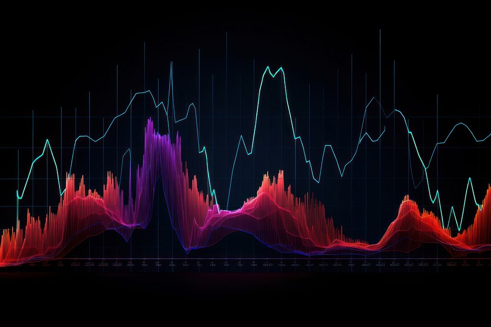 Chart backgrounds line illuminated. | Premium Photo Illustration - rawpixel