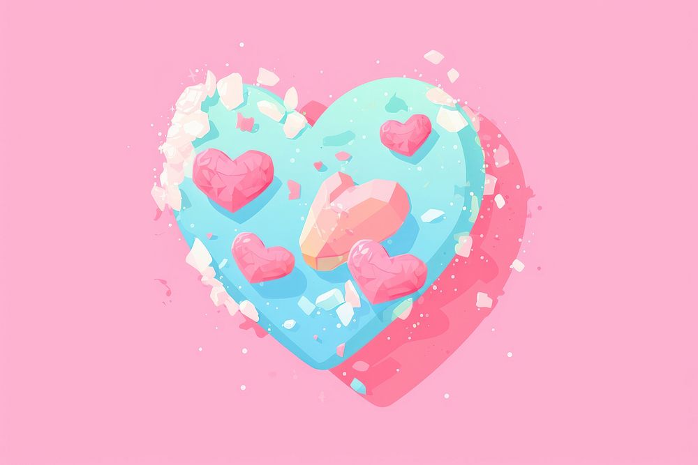 Heart candy creativity cartoon. | Premium Photo Illustration - rawpixel