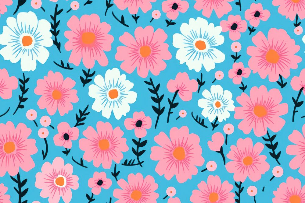 Pattern flower backgrounds plant. | Premium Photo Illustration - rawpixel