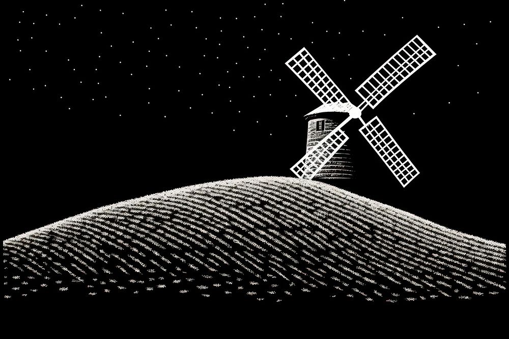 Illustration windmill hill astronomy space | Free Photo Illustration ...