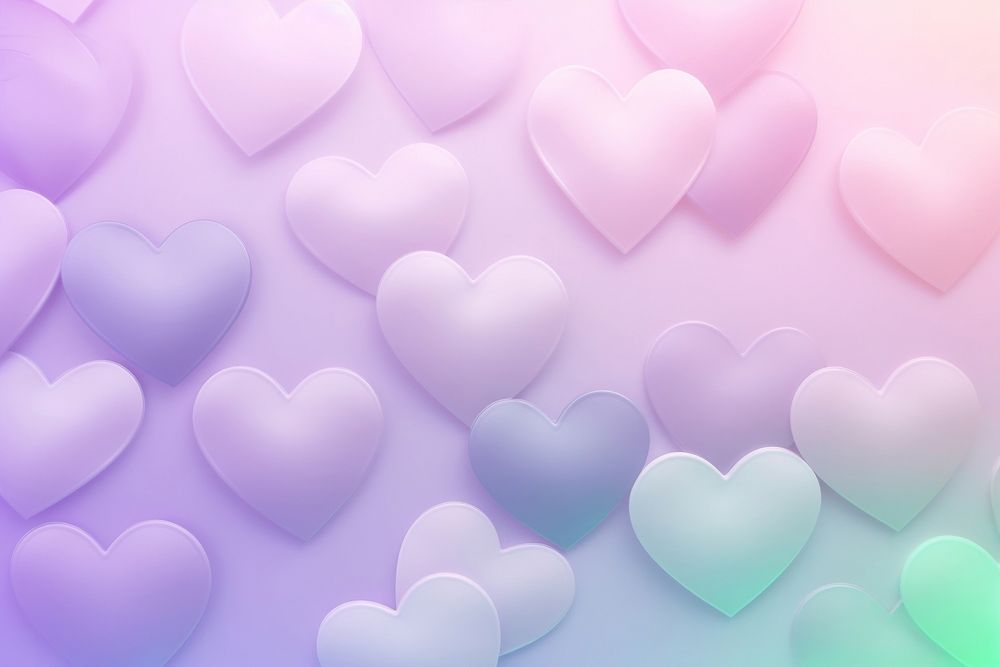 Cute heart shape backgrounds purple | Premium Photo Illustration - rawpixel