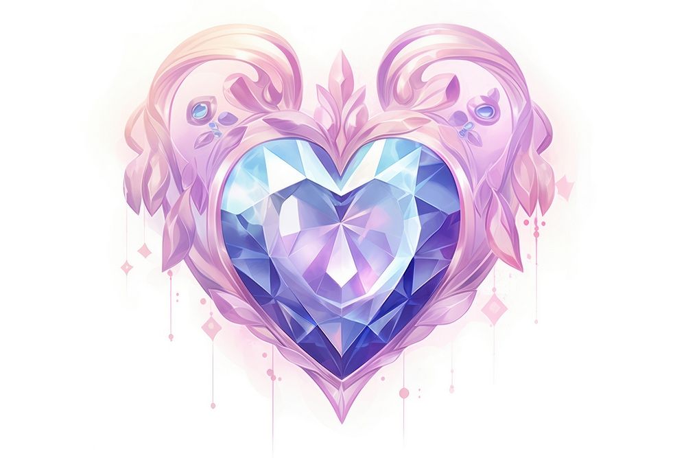 Heart shape creativity chandelier graphics. | Premium Photo ...