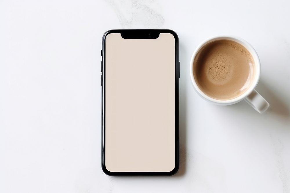 Coffee screen phone refreshment. | Premium Photo - rawpixel