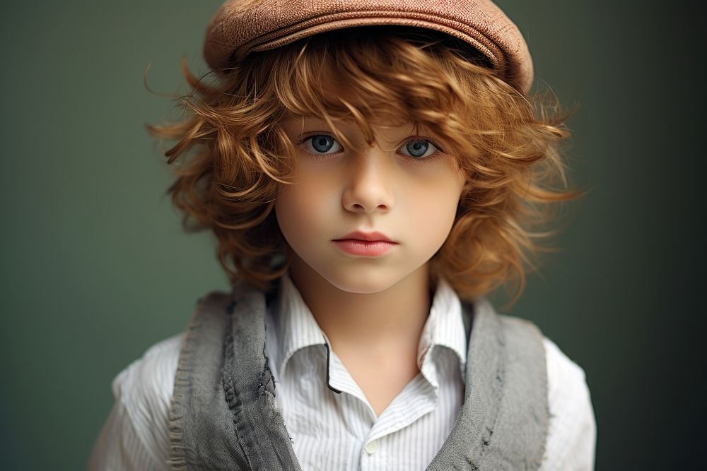 Contemplation individuality intelligence hairstyle. | Premium Photo ...