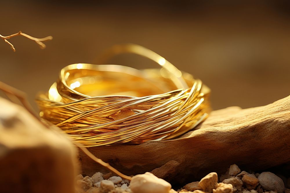 Gold jewelry bangles ring. | Free Photo - rawpixel