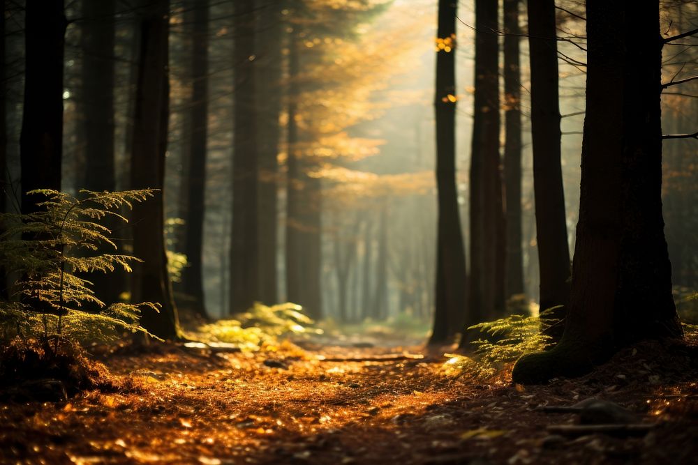 Forest landscape sunlight outdoors. | Premium Photo - rawpixel