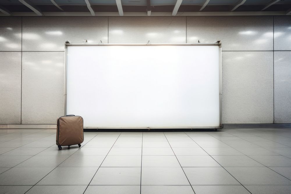 Blank advertising billboard baggage and | Free Photo - rawpixel